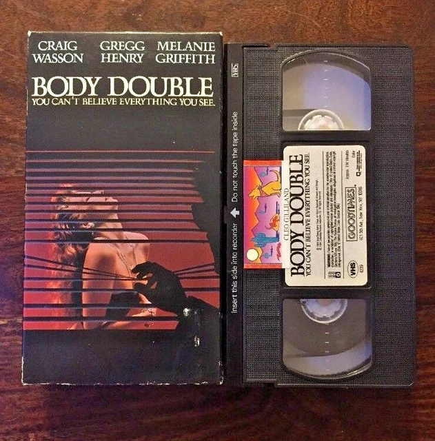 BODY DOUBLE VHS Tape Movie w/ Melanie Griffith (Eroticism & horror ...