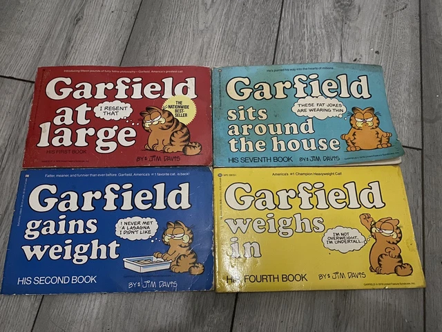 GARFIELD BOOKS- GARFIELD Weighs In #4 & Garfield At Large #1 Etc 1980s ...
