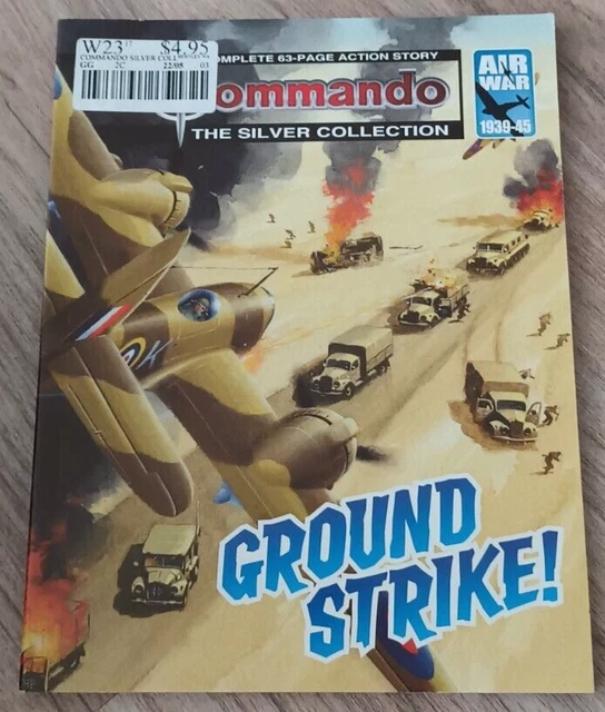 GROUND STRIKE VINTAGE Commando Comic Book Graphic Novel, Mint Condition ...