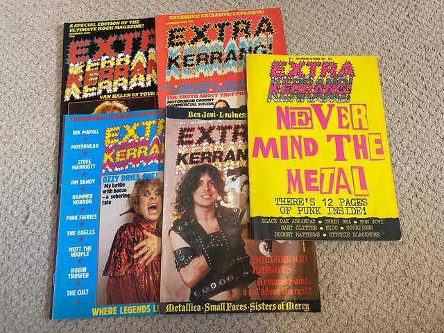 KERRANG! EXTRA MAGAZINES Issues 1, 2, 4, 6 & 7 1984-85 £15.00 - PicClick UK