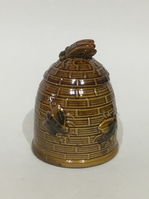 CERAMIC BEE HIVE Honey Pot / Preserve Pot £12.50 - PicClick UK