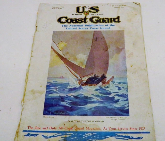 RARE PRE-WWII NOV 1934 U.s. Coast Guard Magazine Please Read ...
