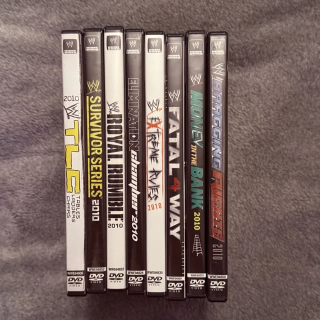 2010 WWE PPV Bundle. 8 WWE PPV DVDs - Royal Rumble/TLC/Money In The ...