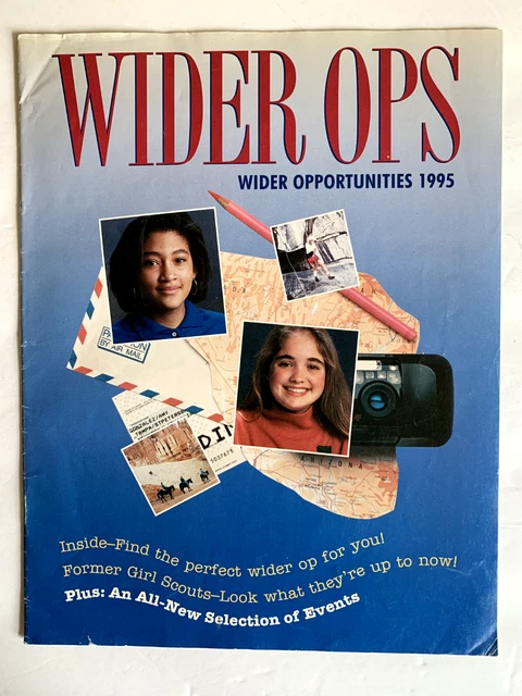 VINTAGE GIRL SCOUT Wider Ops Adventures for Older Girls Magazine 1995 ...