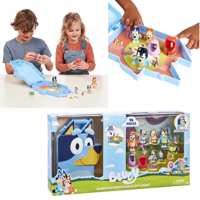 BLUEY'S ULTIMATE PLAY and Go Collector Case Playset Great Fun For Kids ...