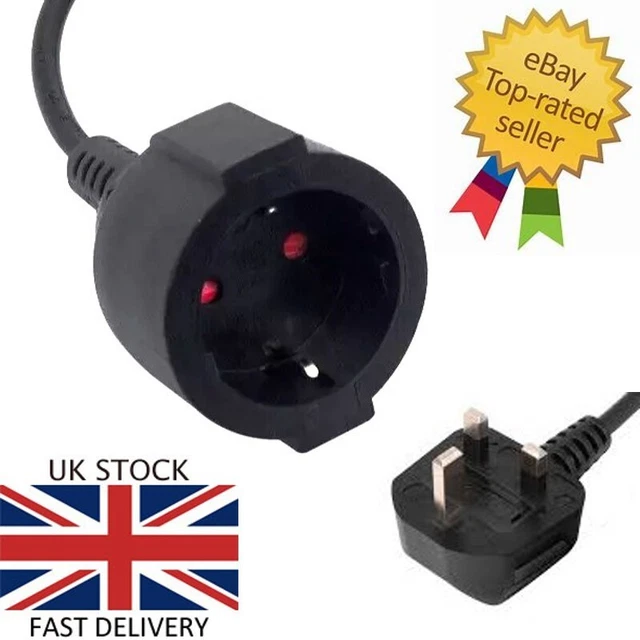 MAINS POWER CABLE Lead for Garden Shredder for Round Socket Alko etc ...