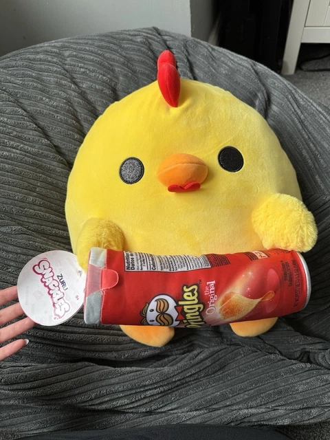 ZURU SNACKLES SUPER Sized 35cm Snackle Chicken with Pringles Soft Toy ...