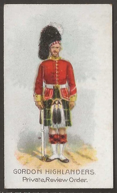 WILLS SCISSORS-TYPES OF British Army 1908-#14- Gordon Highlanders ...