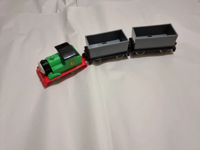 THOMAS THE TANK & Friends MY FIRST PERCY TRAIN & 2 WAGONS PLASTIC ...