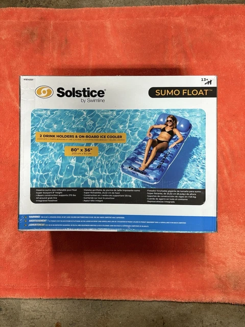 SOLSTICE MASSIVE SUMO Size Inflatable Swimming Pool Float With Pillow ...