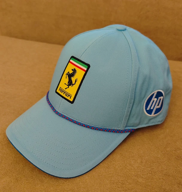 F1 PUMA FERRARI HP Charles Leclerc Sainz Miami Blue Cap PRO ATHLETE ...