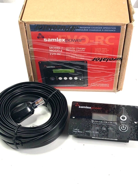 SAMLEX EVO-RC SOLAR Remote Control for Evolution Series Inverter ...