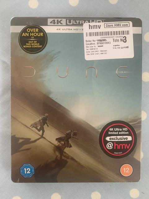 DUNE PART ONE 4K Ultra HD Blu ray Limited edition steelbook HMV exclusive SEALED £97.39 ...