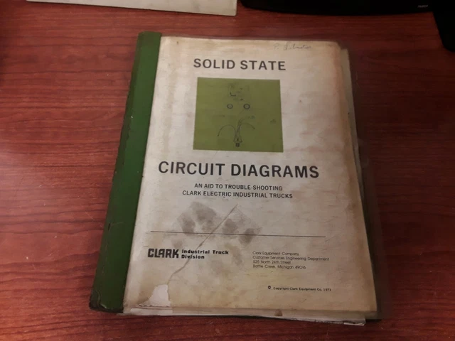 CLARK CIRCUIT DIAGRAMS Solid State, 1971 EUR 44,48 - PicClick FR