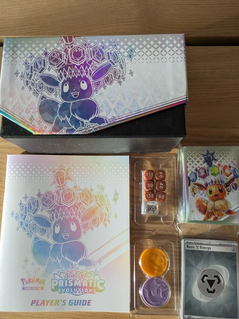 POKÉMON TCG PRISMATIC Evolutions ETB EMPTY - box and accessories only ...