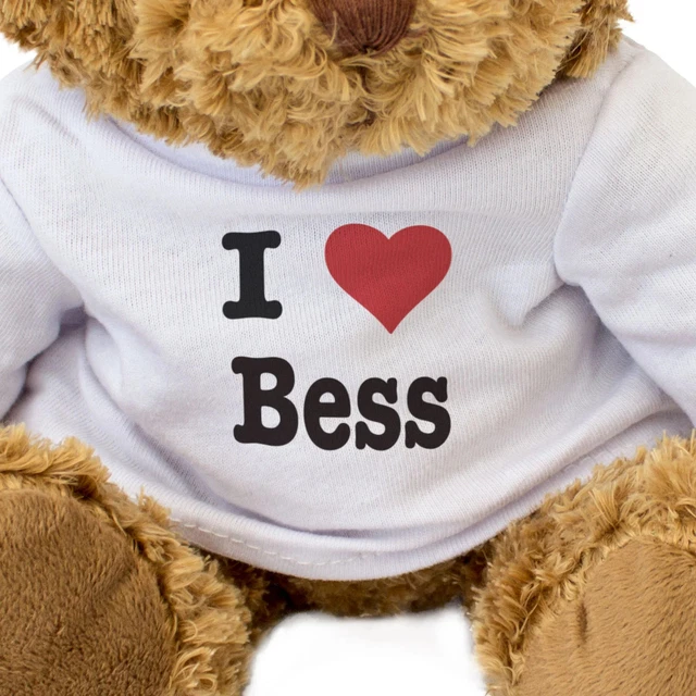 I LOVE BESS - Teddy Bear - Cute Cuddly Soft Adorable - Gift Present £19 ...