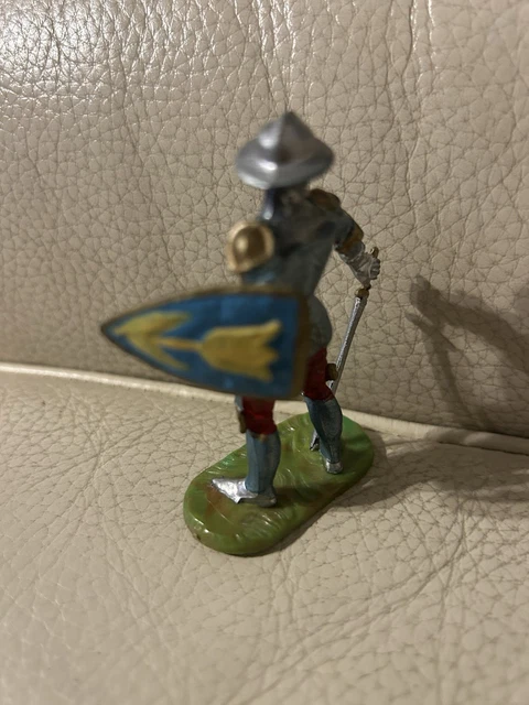 ELASTOLIN 7 CM Chevalier épée vers le bas & bouclier écu 52002 7282 ...