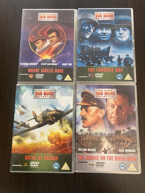 CLASSIC WAR MOVIE Collection DVD's - Four of the Greatest Classic War ...