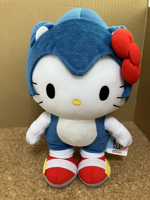 SONIC X HELLO KITTY Special Plush Toy Sonic the Hedgehog Sanrio Prize ...