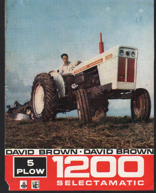 DAVID BROWN &1200 Selectamatic" Tractor Brochure Leaflet £12.00 ...