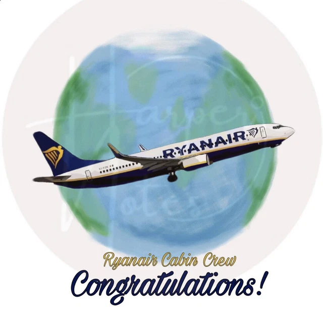 RYANAIR B737 CABIN Crew Pilot Congratulations Card Flight Attendant £3. ...