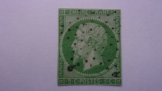 FRANCE N° 12 " NAPOLEON III 5 c vert " . EUR 8,00 - PicClick FR