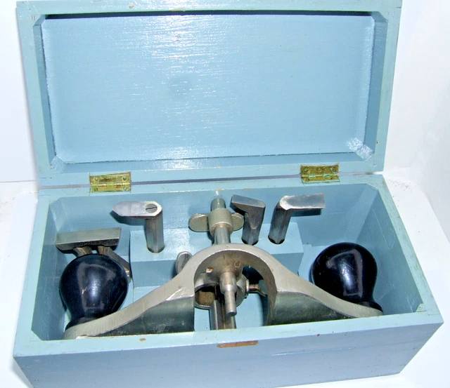 VINTAGE STANLEY NO 71 Router Plane in wooden Box Complete £120.00 ...