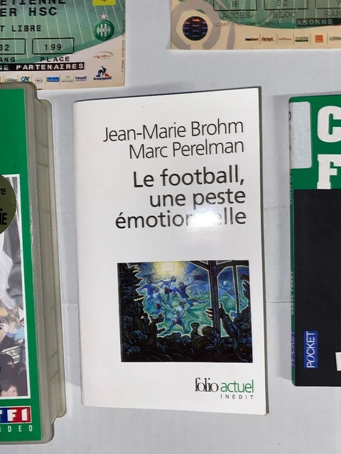 GROS LOT ASSE SAINT ETIENNE ALLEZ LES VERTS LIVRES BILLETS CD FANIONS ...