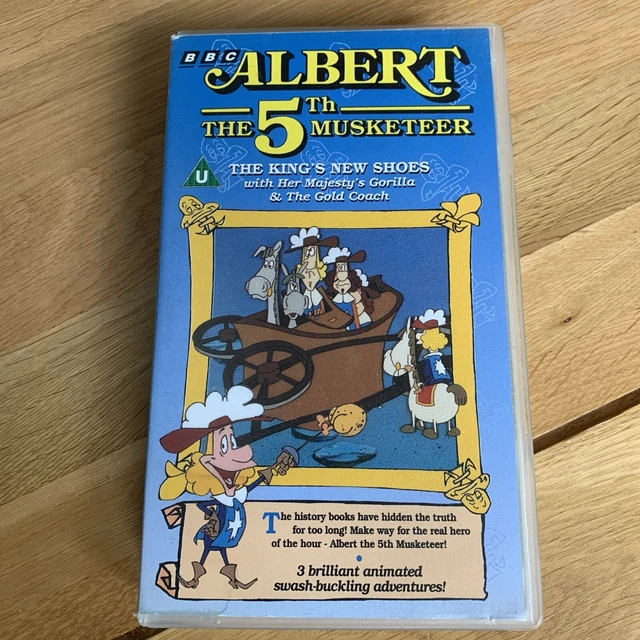 BBC ALBERT THE 5th Musketeer VHS Kids Animated Super Rare 3 Episodes ...