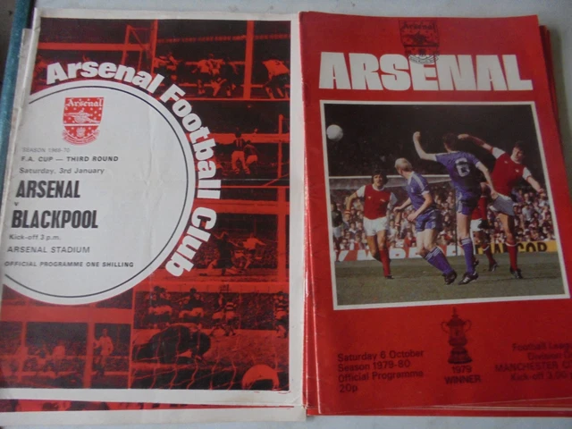 40 ARSENAL HOME Programmes from 1970's SEE LIST £12.99 - PicClick UK