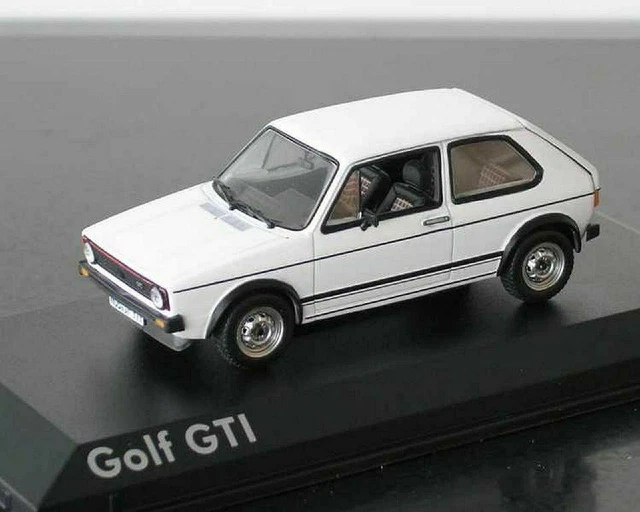 + VOLKSWAGEN VW Golf 1 GTI Modellauto NOREV 1:43 weiss 840048 NEU EUR ...