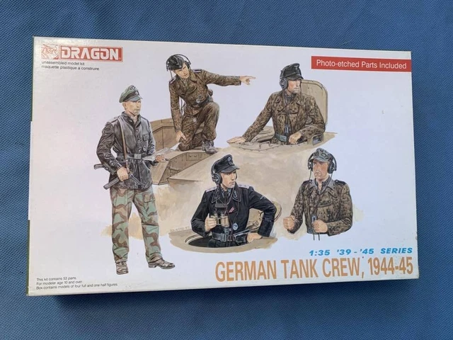 1/35 DRAGON GERMAN SS Tank Crew 1944-45 Hasegawa Dragon 6014 EUR 71,74 ...