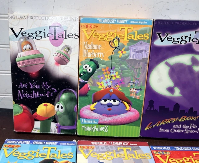 VEGGIETALES VHS LOT of 8 Big Idea Tapes Christian Kids Movies £36.28 ...