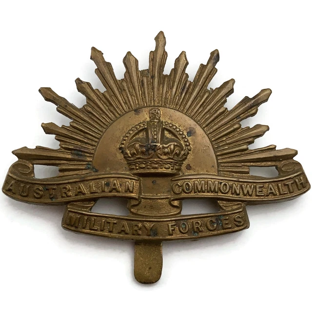 WW1 AUSTRALIAN ARMY Division Forces SLIDER Cap Badge - TIPTAFT & SON ...