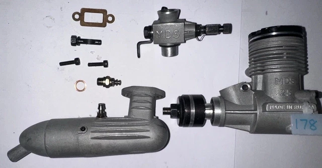 RECONDITIONED, MDS 25 Nitro Glow Rc Plane Engine. Item 178. £44.40 ...