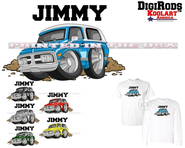 GMC JIMMY CLASSIC Vintage 1970s Truck DigiRods / Koolart Cartoon Car T ...