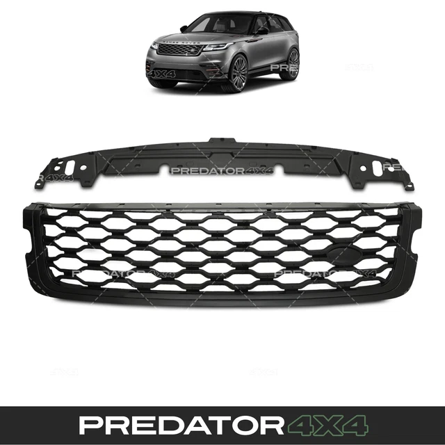 GLOSS BLACK SVA Look Front Bumper Grill Grille For Range Rover Velar ...