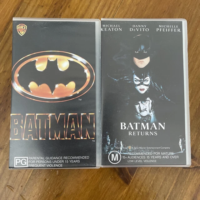 BATMAN & BATMAN Returns VHS Video Tapes Boxset 1992 Jack Nicholson ...