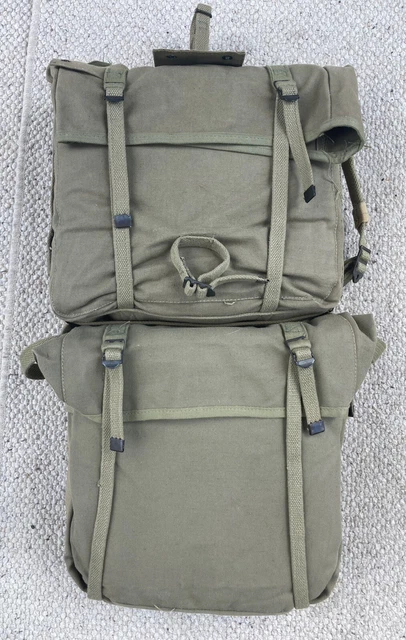 WW2 USMC MARINE US 2 Piece Backpack M1941 Upper and Lower Pack Original ...