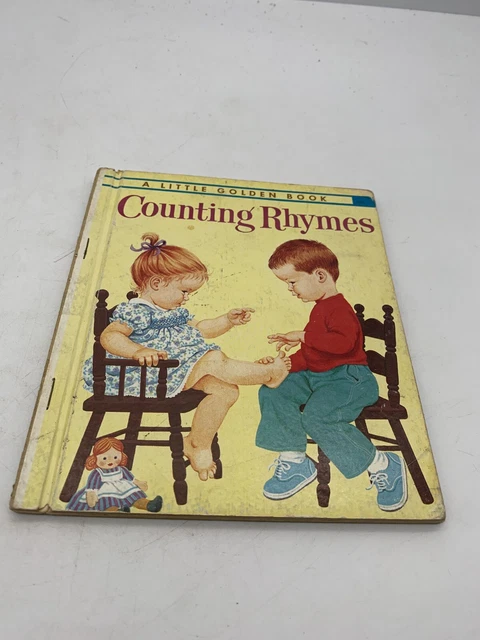 COUNTING RHYMES SHARON Kane LGB a little golden book 1960 $14.99 ...