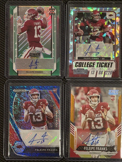 RARE FELEIPE FRANKS QB Auto Rookie Lot Atlanta Falcons Black Fri ...