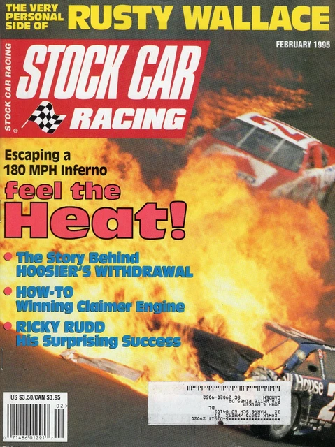 STOCK CAR RACING MAGAZINE February 1995 - - Ricky Rudd, Rusty Wallace ...