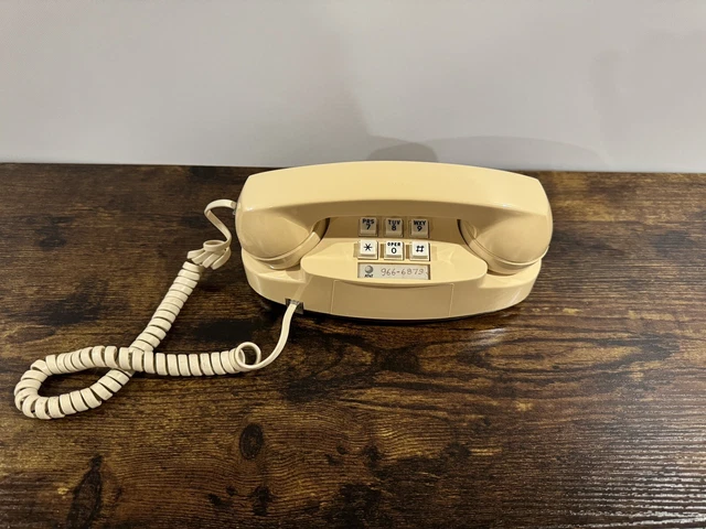VINTAGE WESTERN ELECTRIC Princess Phone Push Button Touch Tone ~ IVORY ...