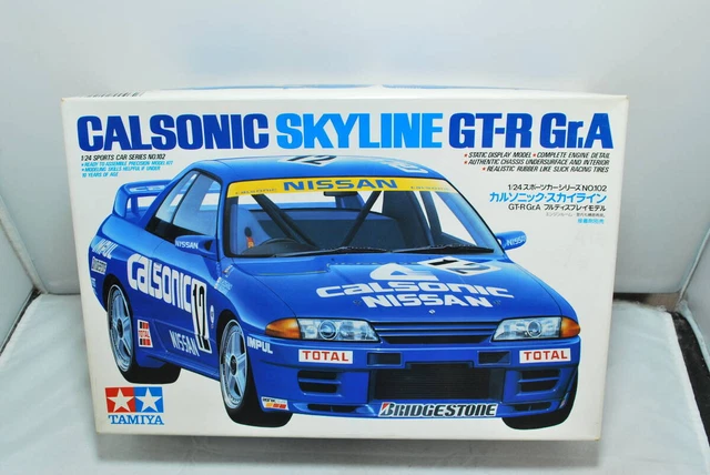 TAMIYA 1/24 CALSONIC Nissan Skyline GT-R Gr.A R32/BNR32 Plastic Model Kit £58.24 - PicClick UK