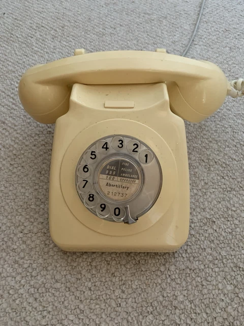 VINTAGE CREAM RETRO BT Rotary Dial Corded Telephone - Untested £37.08 ...