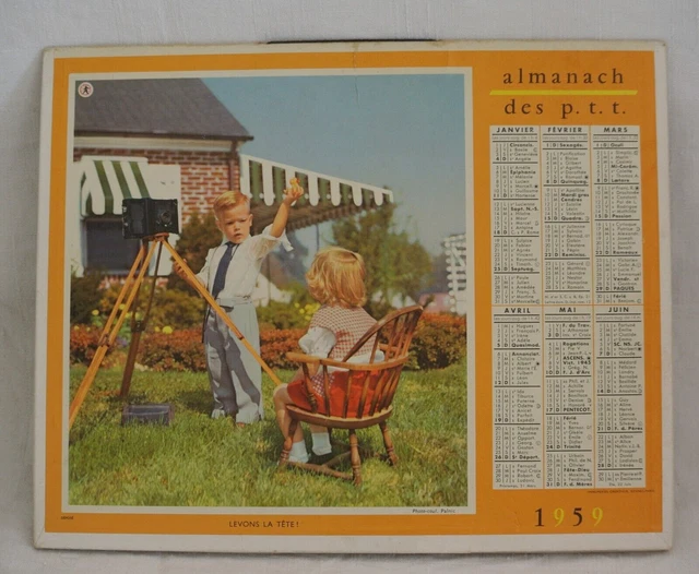 CALENDRIER ALMANACH DES PTT 1959 département de l' AIN EUR 5,00 ...
