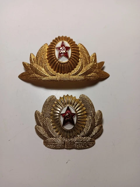 SOVIET UNION RUSSIAN Army Officers Cap Badges. EUR 12,10 - PicClick FR