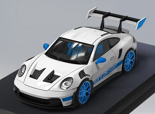 PORSCHE 911 - 992 GT3 RS - white / blue - TPC 1:64 EUR 35,90 - PicClick FR