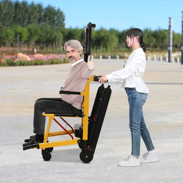 MOTORIZED STAIR CLIMBING Wheelchair Portable Stairlift Mobility ...
