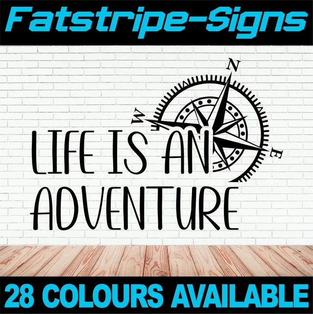 ADVENTURE COMPASS STICKERS Graphics Decals Campervan Motorhome Caravan ...